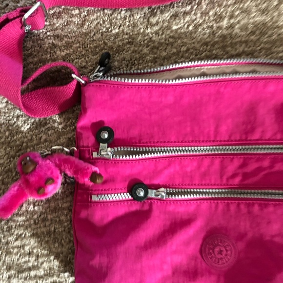 Kipling | Bags | Hot Pink Kipling Crossbody Bag | Poshmark